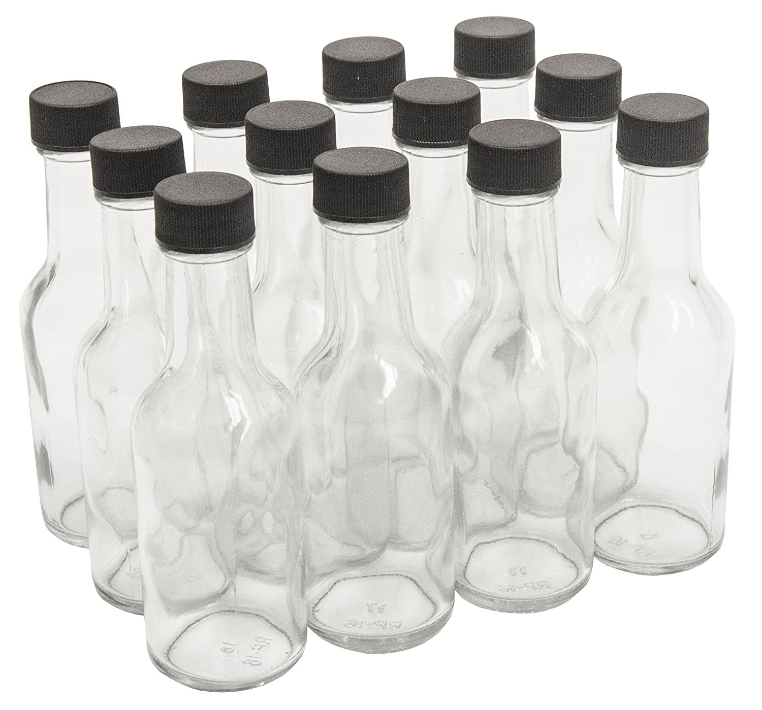 nms-1-7-ounce-clear-glass-mini-woozy-sauce-bottles-with-black-plastic
